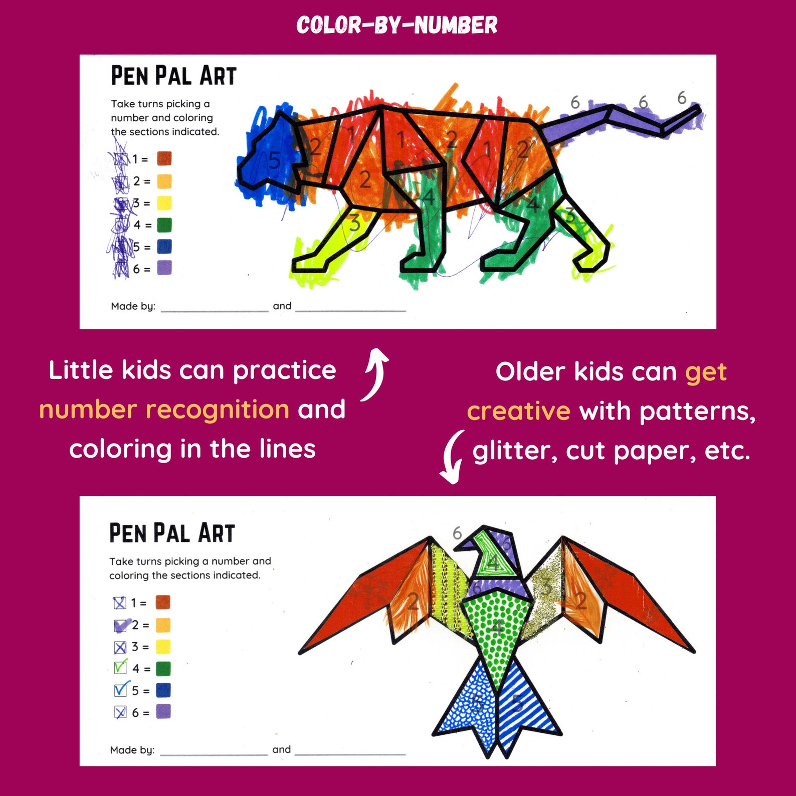 Pen Pal Art Kit Set of Collaborative Activity Cards for Kids - Etsy