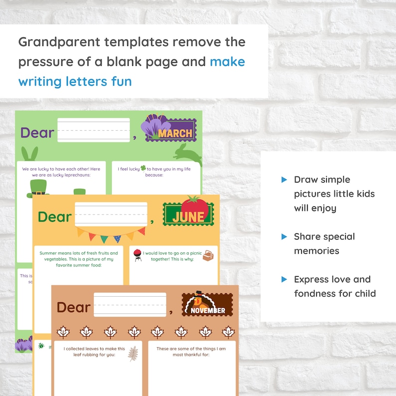 Pen Pal Letter Writing Set for Grandparents and Bigger Grandkids ...