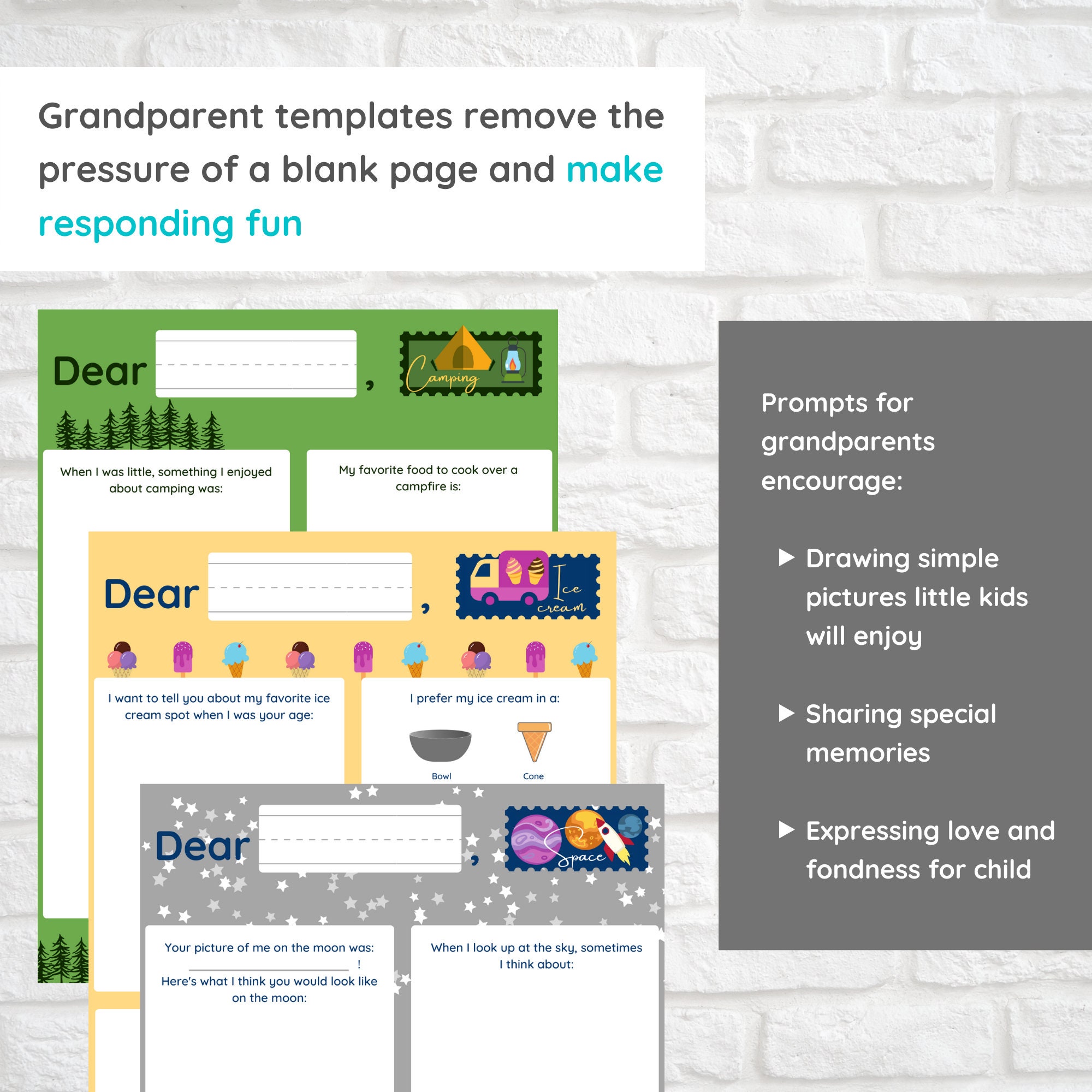 Printable Pen Pal Letters for Kids and Grandparents to Keep in Touch ...