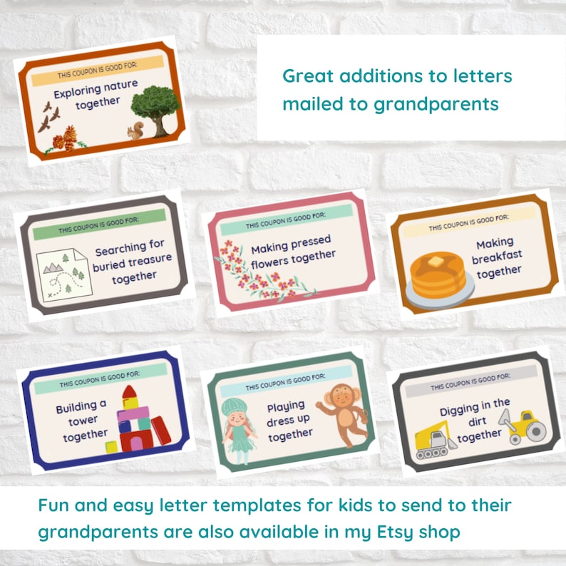 Kid Coupons for Grandparents, Parents, Friends and Family | Instant ...