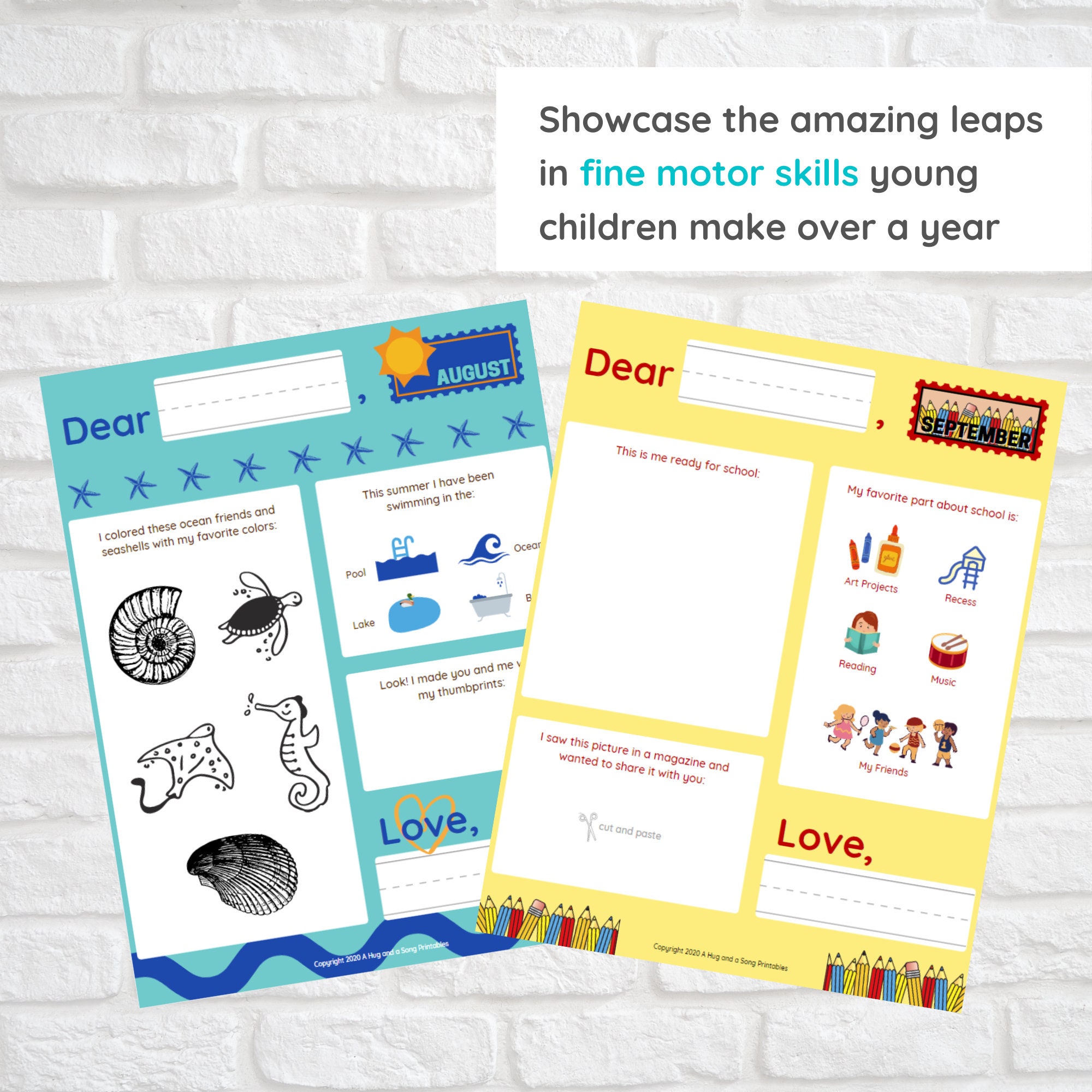 Letters to Grandparents Snail Mail Stationery Set for Toddlers and ...