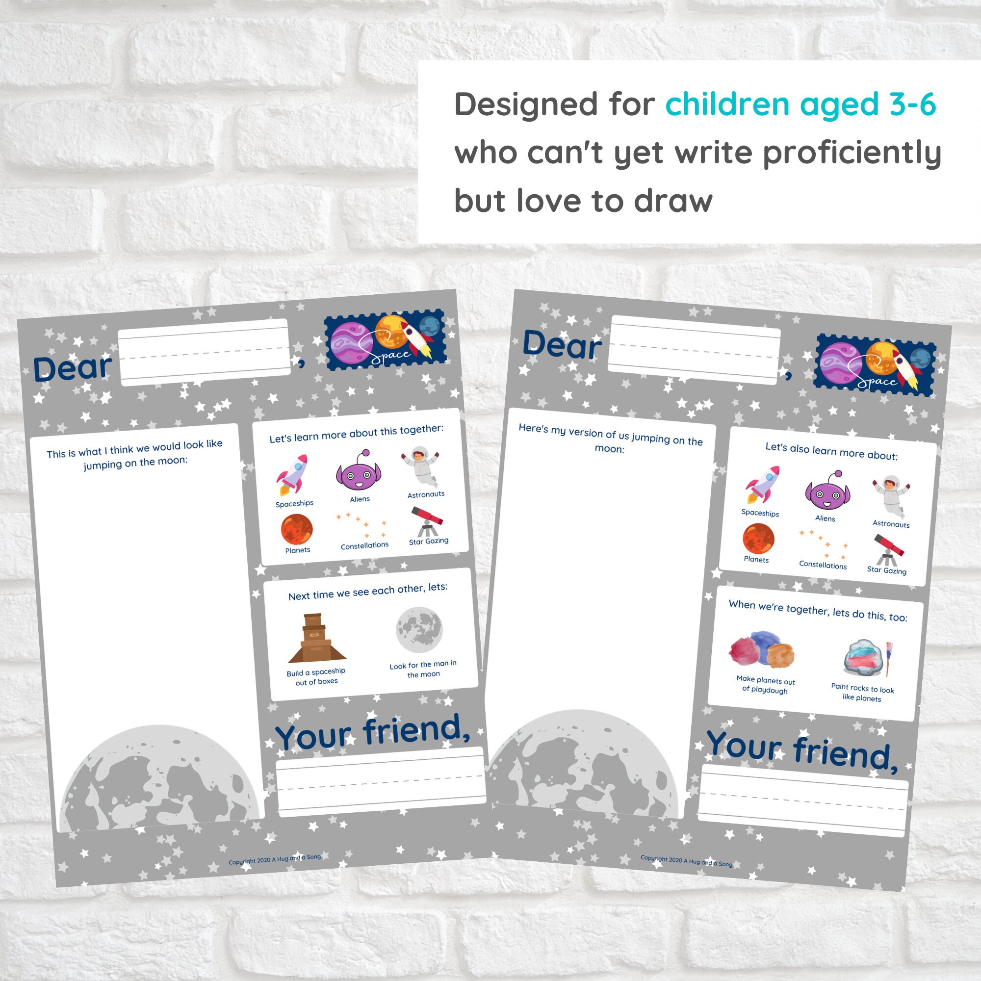 Pen Pal Letter Writing Set for Kids to Exchange With Friends, Cousins ...