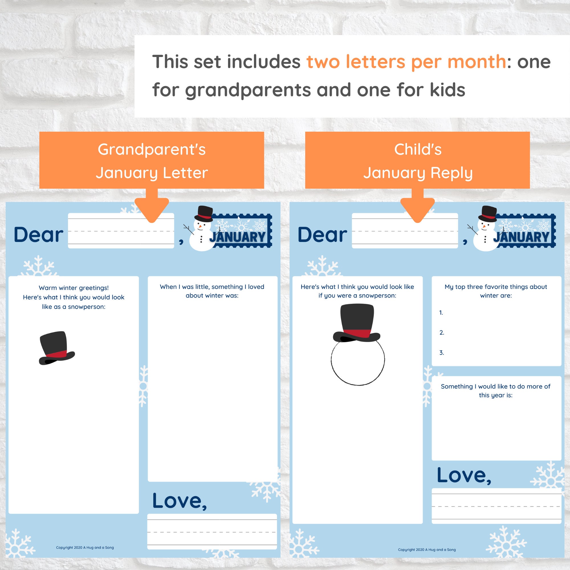 Pen Pal Letter Writing Set for Grandparents and Bigger Grandkids ...