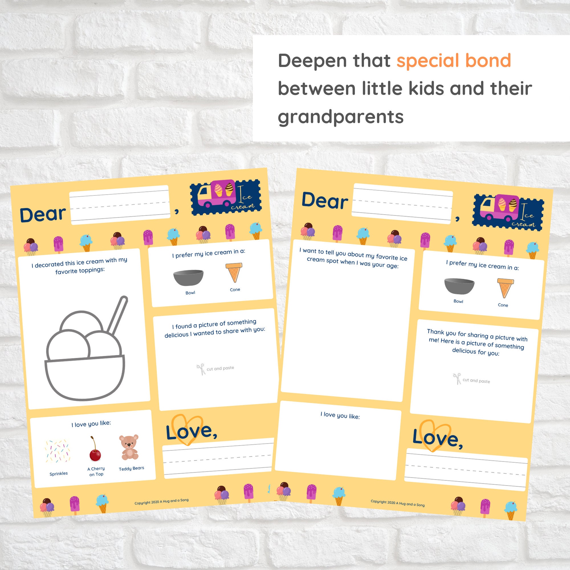 Printable Pen Pal Letters for Kids and Grandparents to Keep in Touch ...