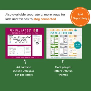 Pen Pal Stationery Set for Kids to Exchange With Friends, Classmates ...