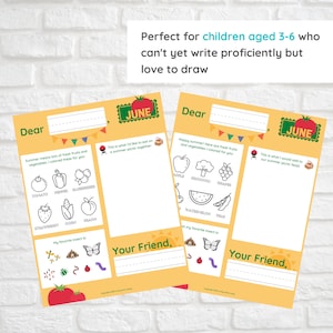 Pen Pal Letters for Little Kids to Exchange With Friends, Classmates ...