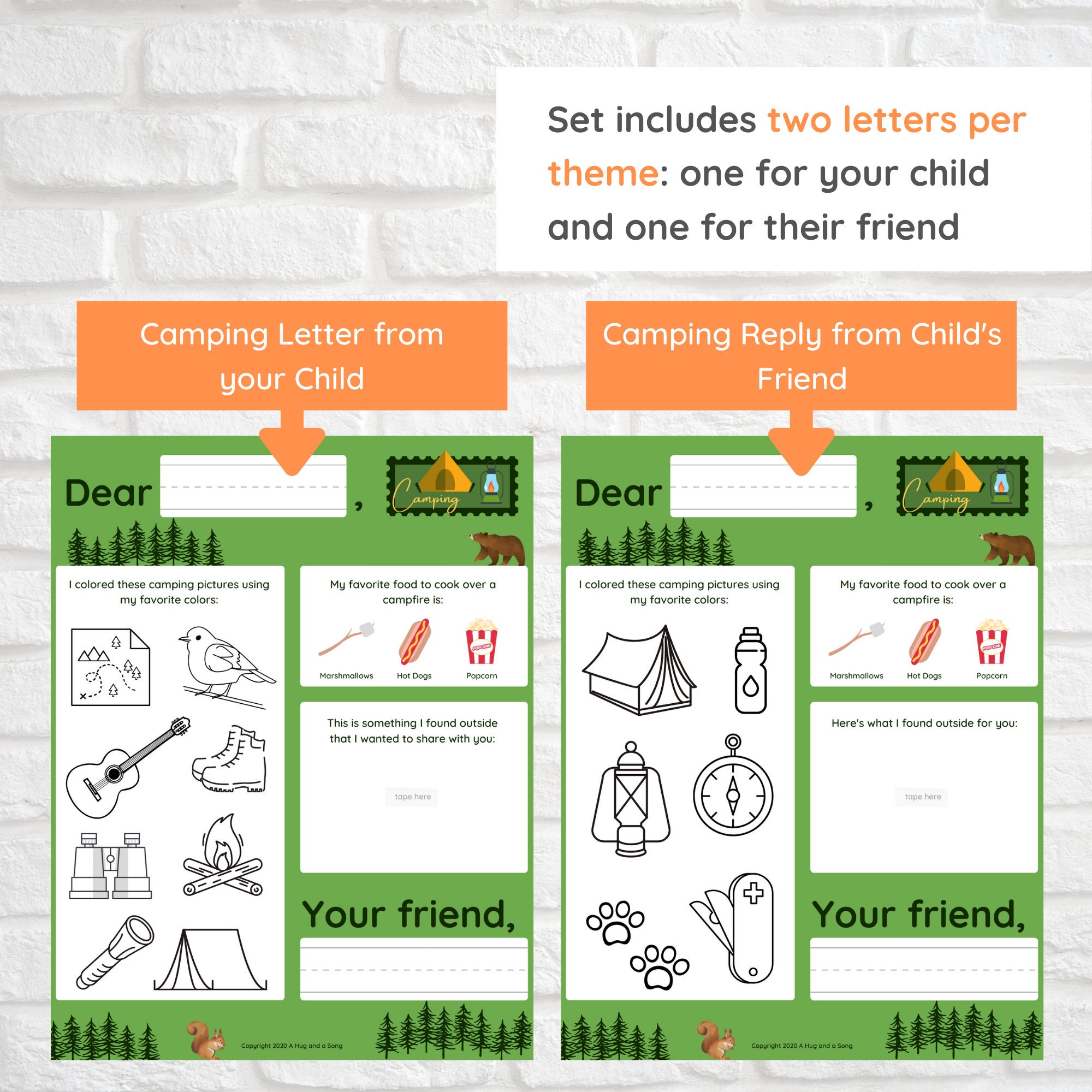 Pen Pal Letter Writing Set for Kids to Exchange With Friends, Cousins ...