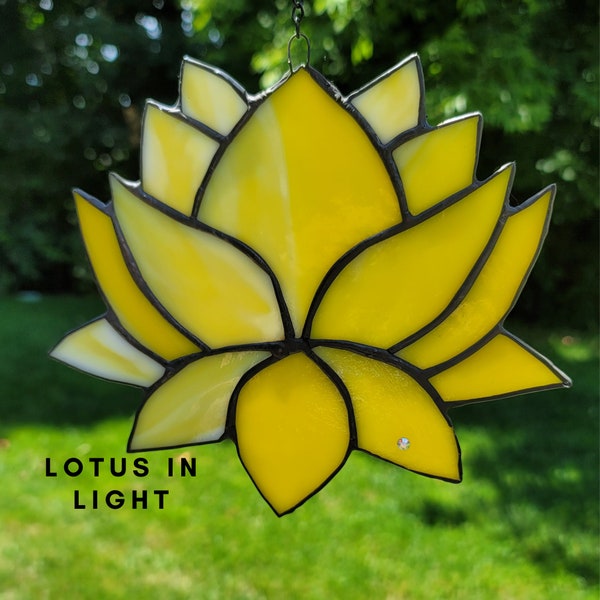 Stained Glass Lotus - Etsy