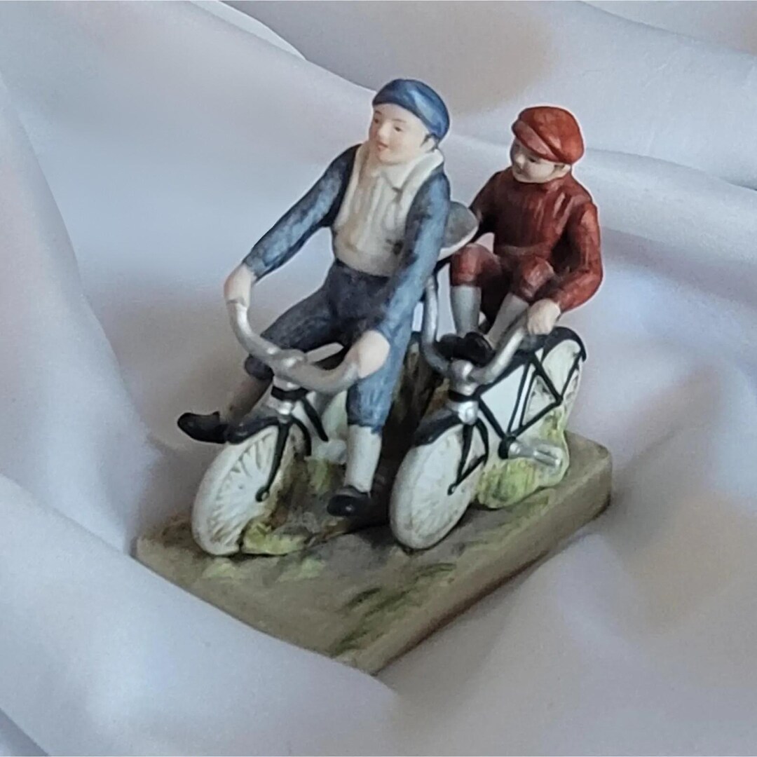 Figurine Norman Rockwell "bicycle Boys" 1983 Collectors Edition All ...
