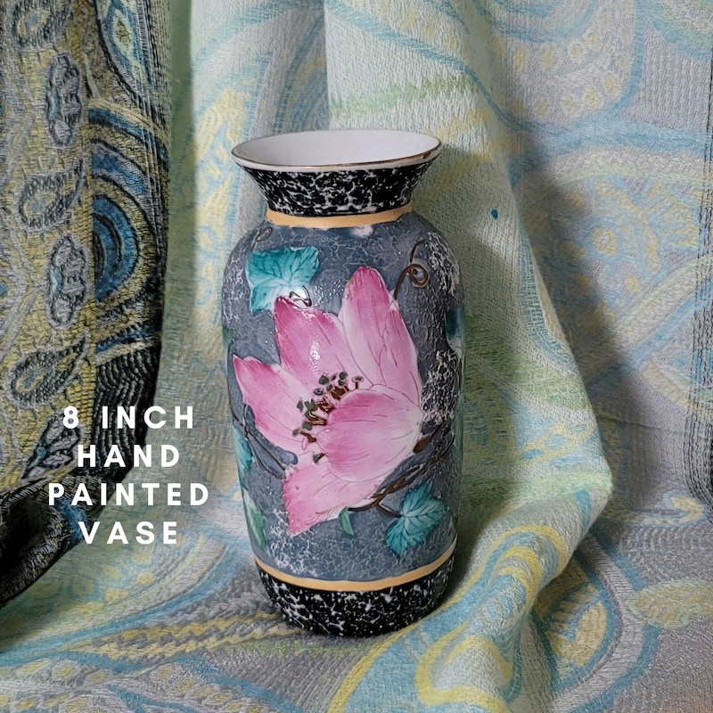 Hand Painted Vase - Etsy