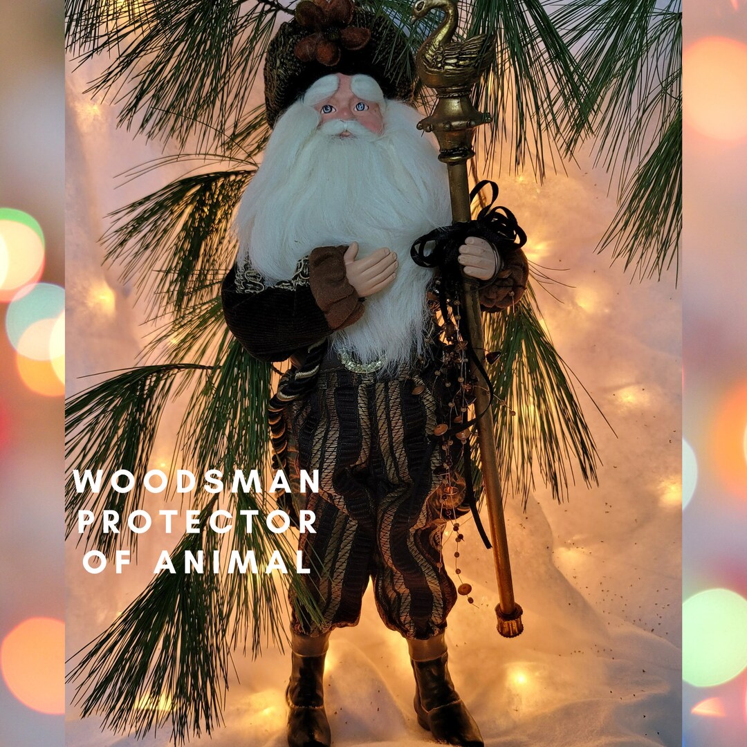 St. Nick Santa Claus Doll: Holiday Mantel Decor - Etsy