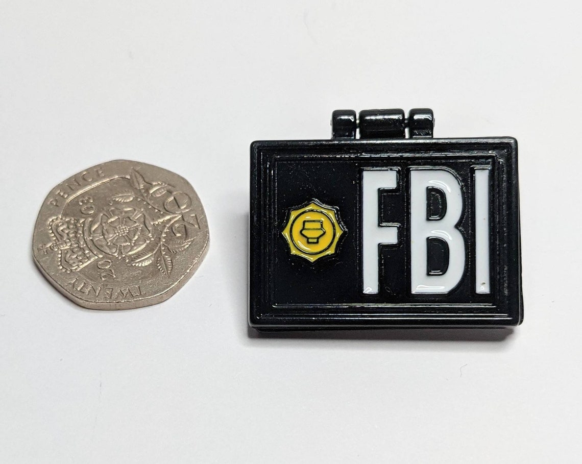 Simpsons FBI Pin Badge Agent Mulder FBI Folding Badge | Etsy
