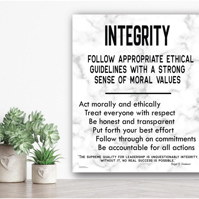 Integrity Poster - Etsy