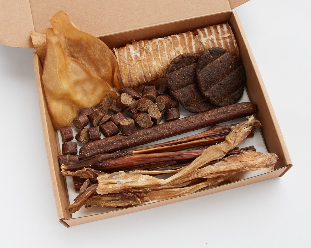 18 Item BEEF IT UP Treat Box 100% Natural Dog Treats - Etsy UK