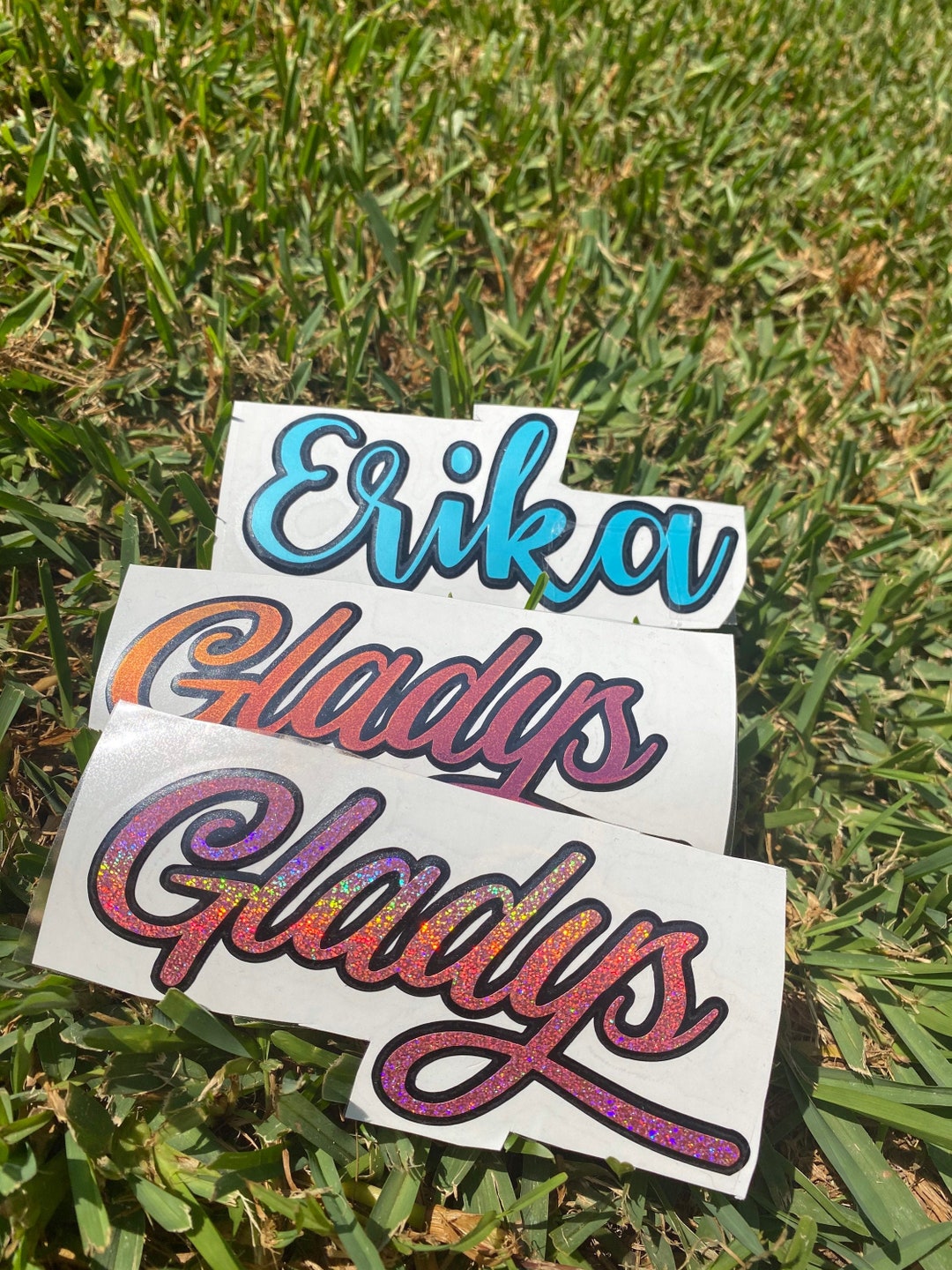 Custom 3D Layered Vinyl Name Decal - Etsy