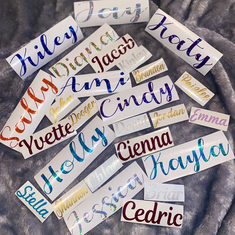 Vinyl Decal Name - Etsy