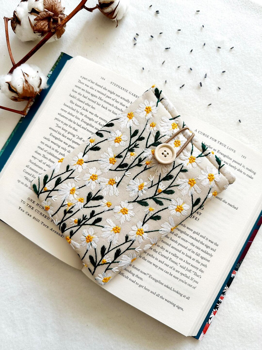 Embroidery Kindle Sleeve, Floral Kindle Paperwhite Case, Padded Kindle ...