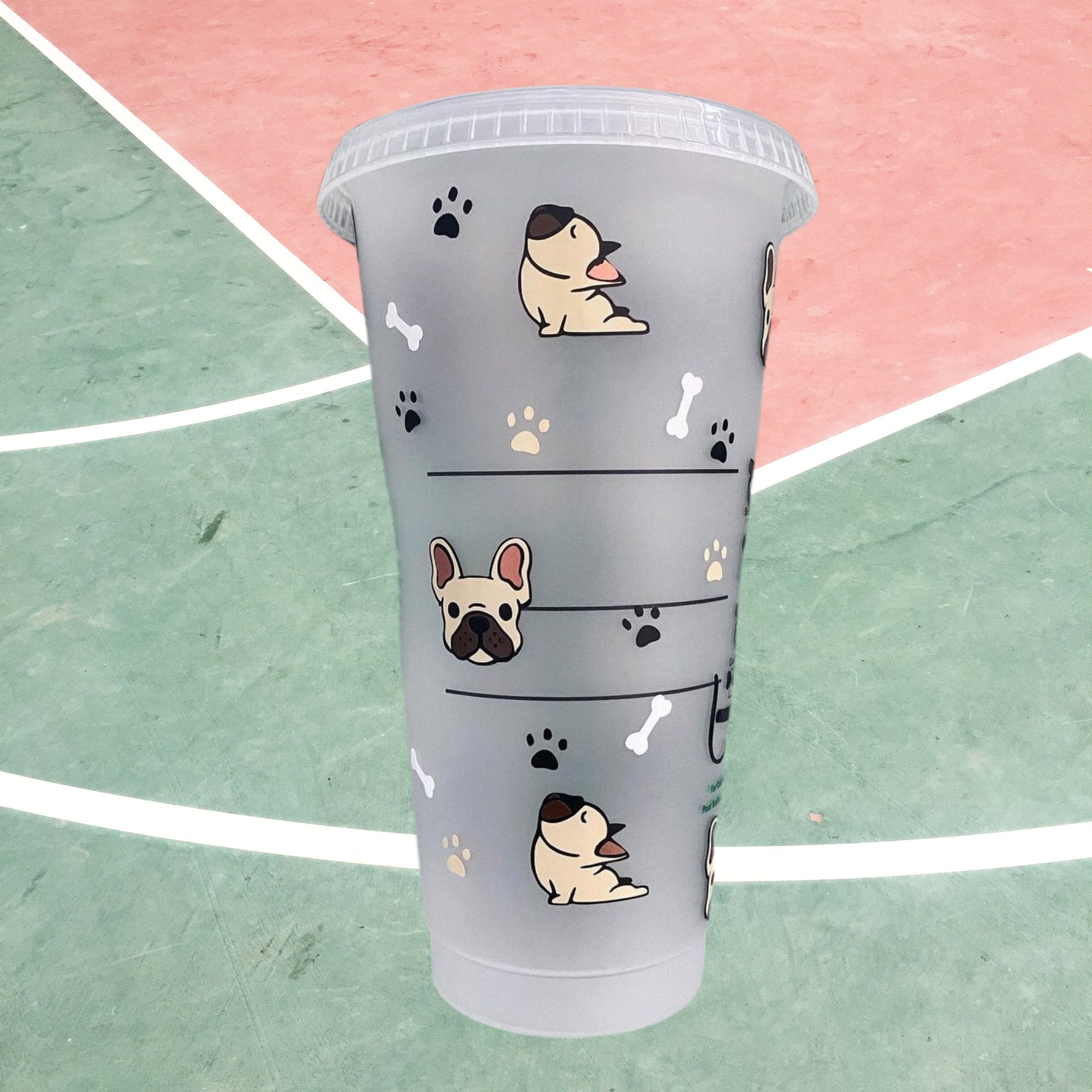 Custom Frenchie Starbucks Cup, French Bulldog Breed Starbucks Reusable ...