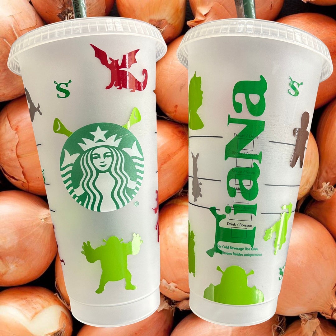 Custom Shrek Starbucks Cup Personalized Starbucks Reusable Cold Cup ...