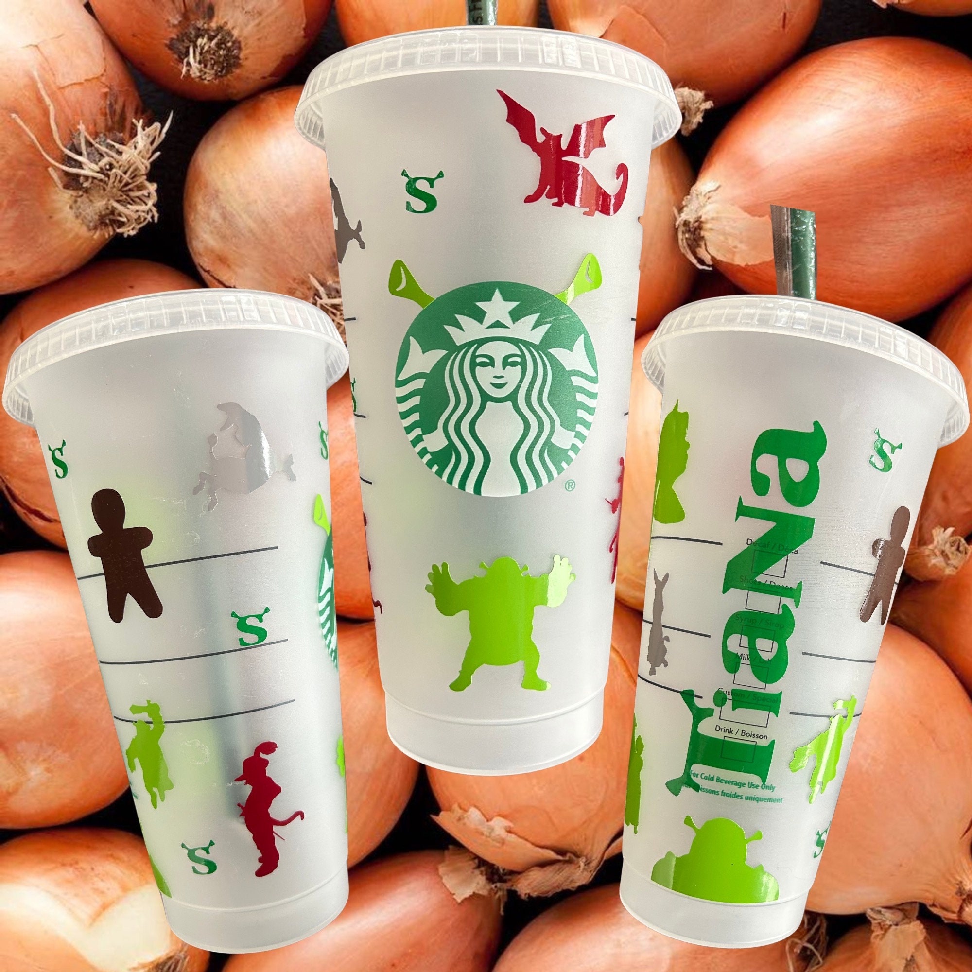 Custom Shrek Starbucks Cup Personalized Starbucks Reusable Cold Cup ...