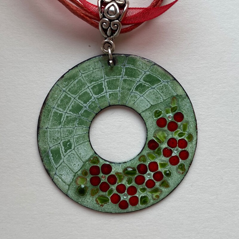 Enamel Pendant - Etsy