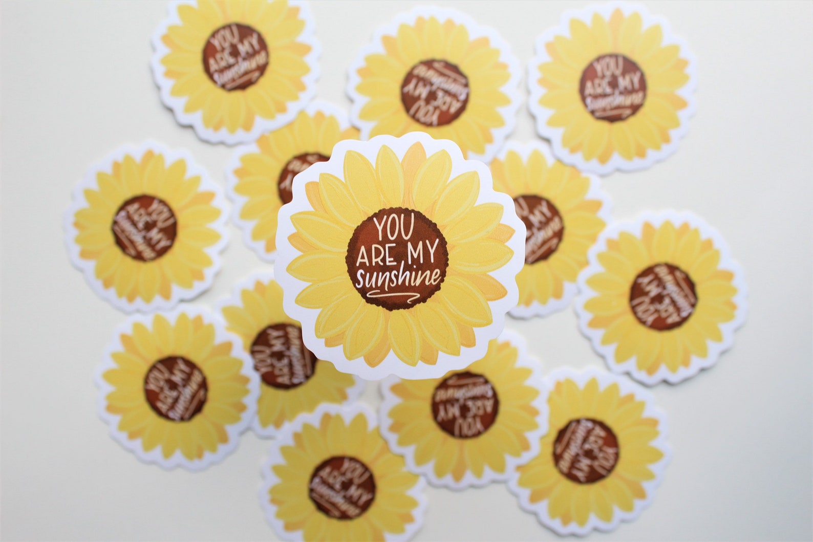 Youre My Sunshine Sunflower Sticker Waterproof Vinyl Etsy Uk