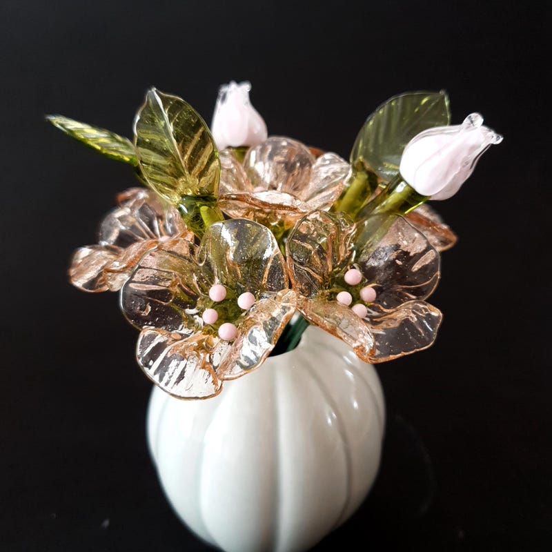 Murano Glass Flowers - Etsy