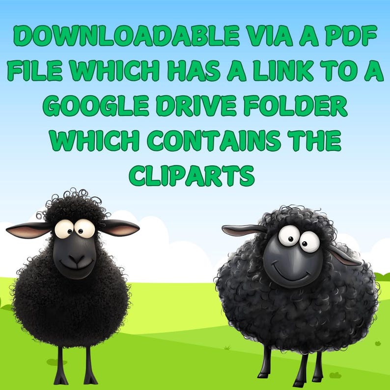 Quirky Farm Animals Clipart, Funny Sheep PNG, Silly Farm Animal Art ...