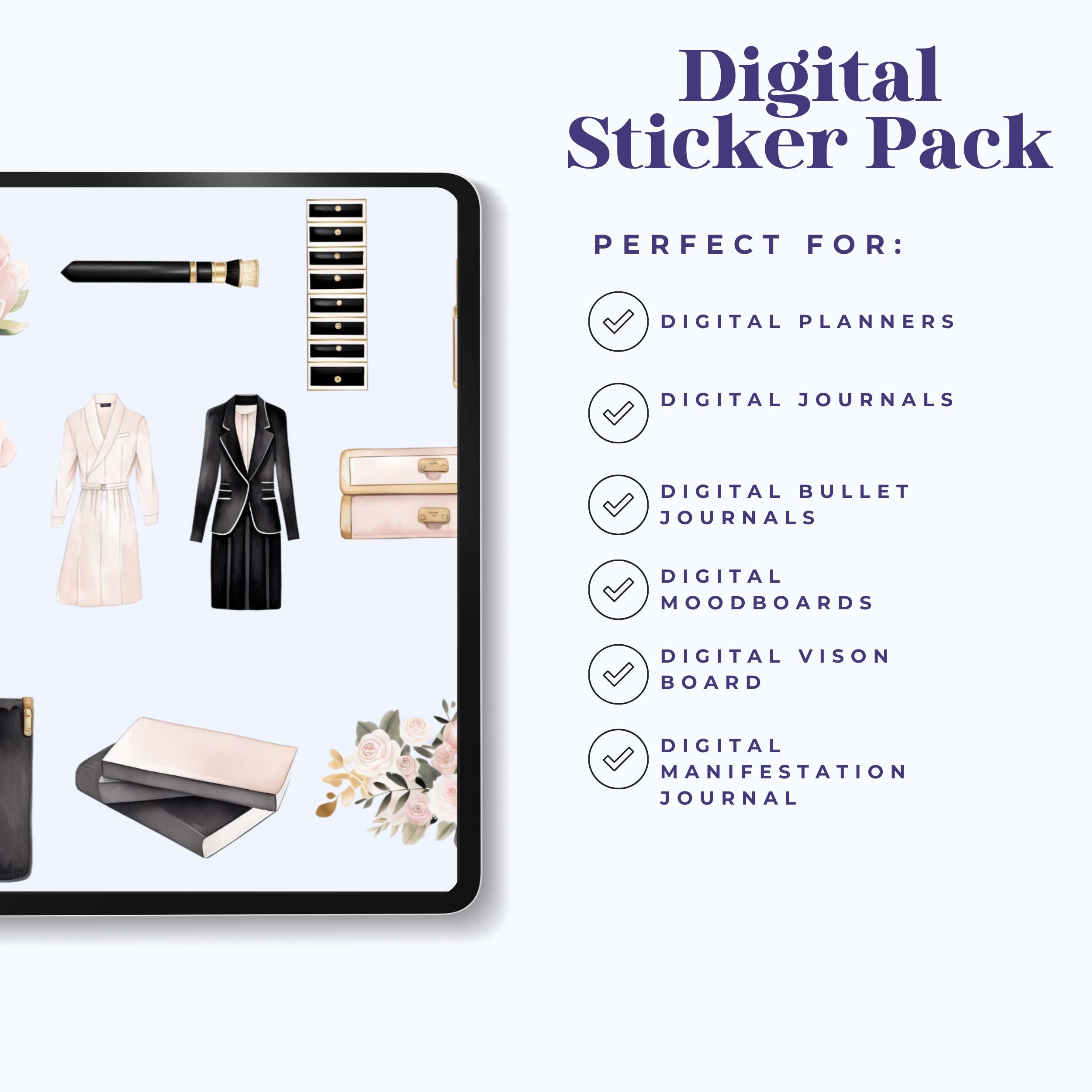 60 Girl Boss Sticker Pack | Instant Download | Boss Lady Digital ...