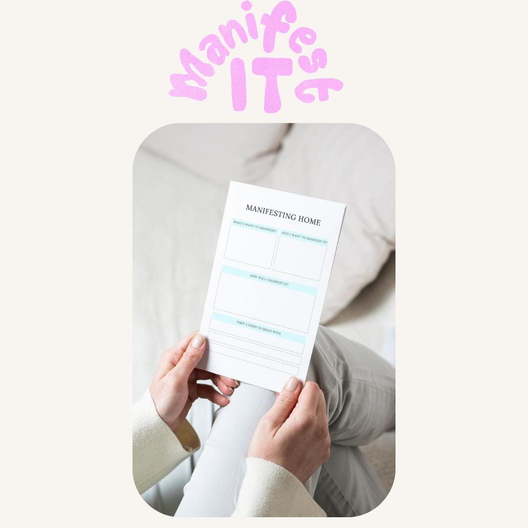 Manifestation Planner Printable 369 Method Templates Free Money Mindset ...