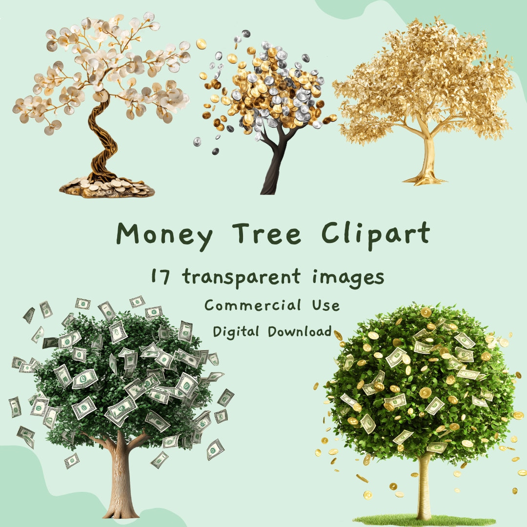 Money Tree PNG | Abundance Clipart Set for Vision Board | Attract ...
