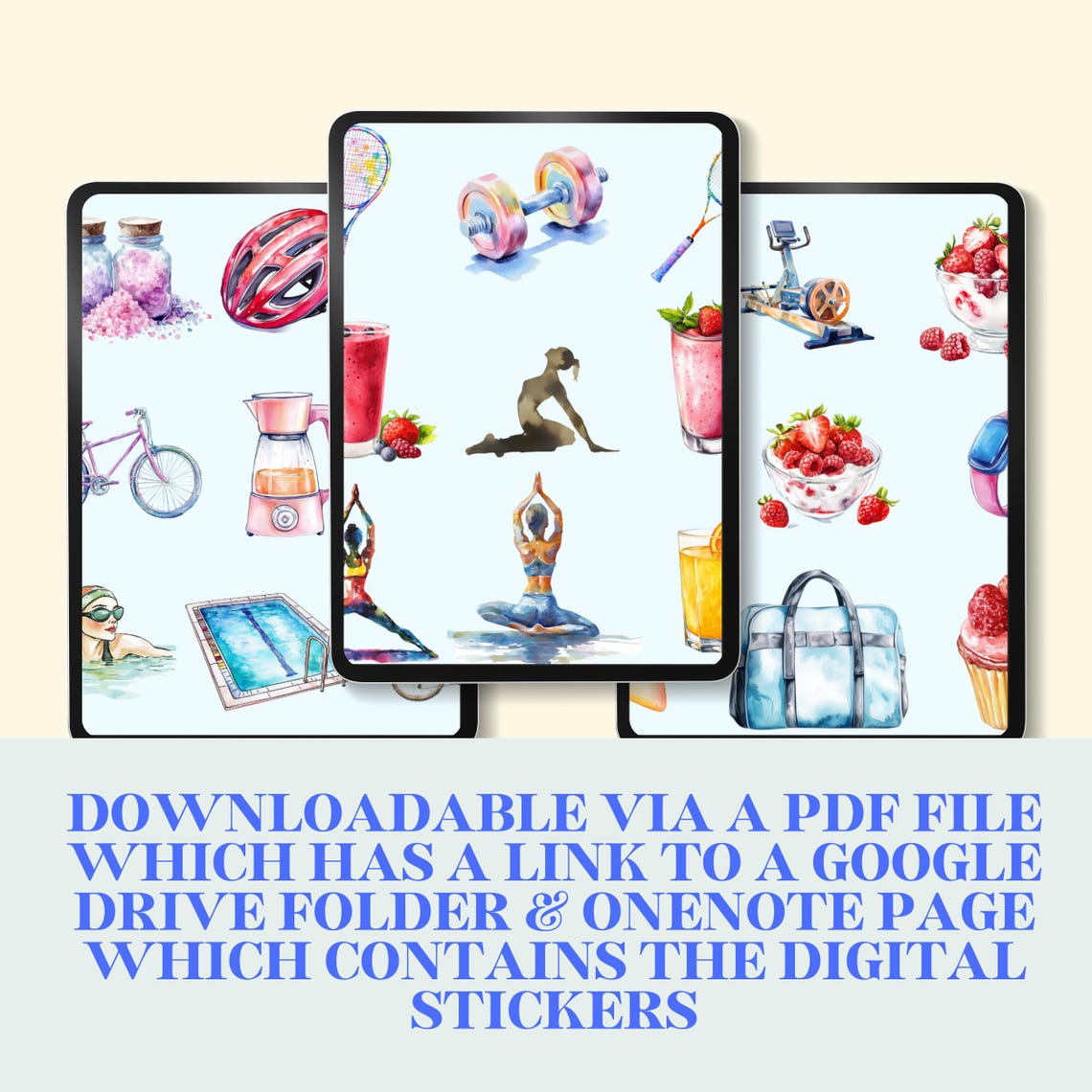 Health Digital Stickers | Health and Fitness Digital Stickers | Health ...