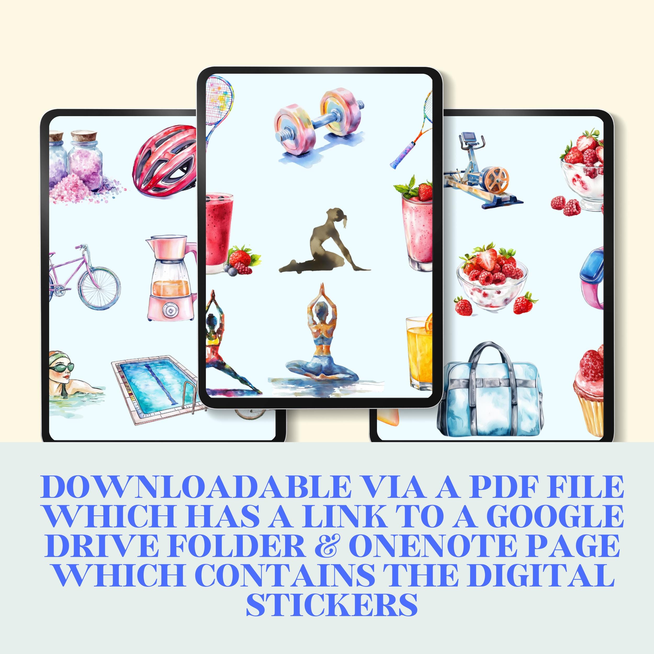 Health Digital Stickers | Health and Fitness Digital Stickers | Health ...