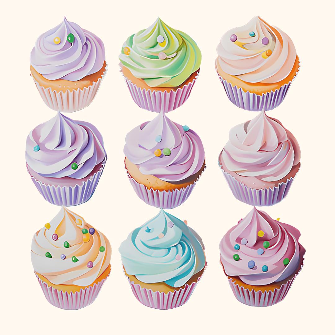 Sweet Treats Pastel Clipart | Clipart Patisserie | Cute Candy Pastel ...