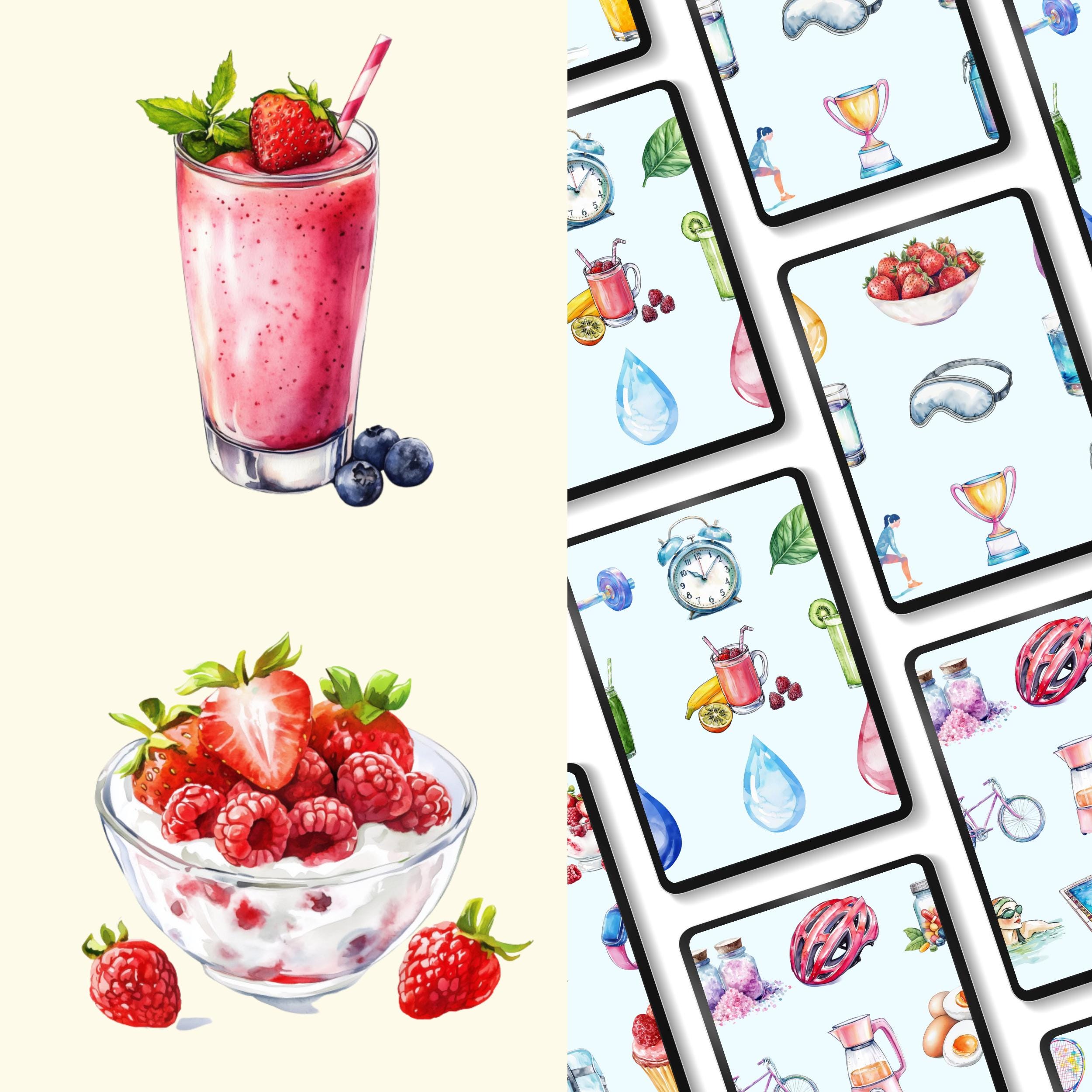 Health Digital Stickers Health and Fitness Digital Stickers Health and ...