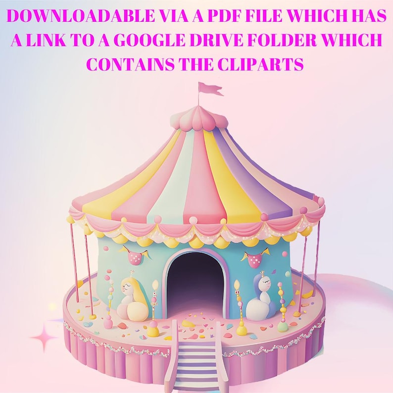 Circus Birthday Png Bundle | Pastel Circus Clipart | Vintage Circus ...