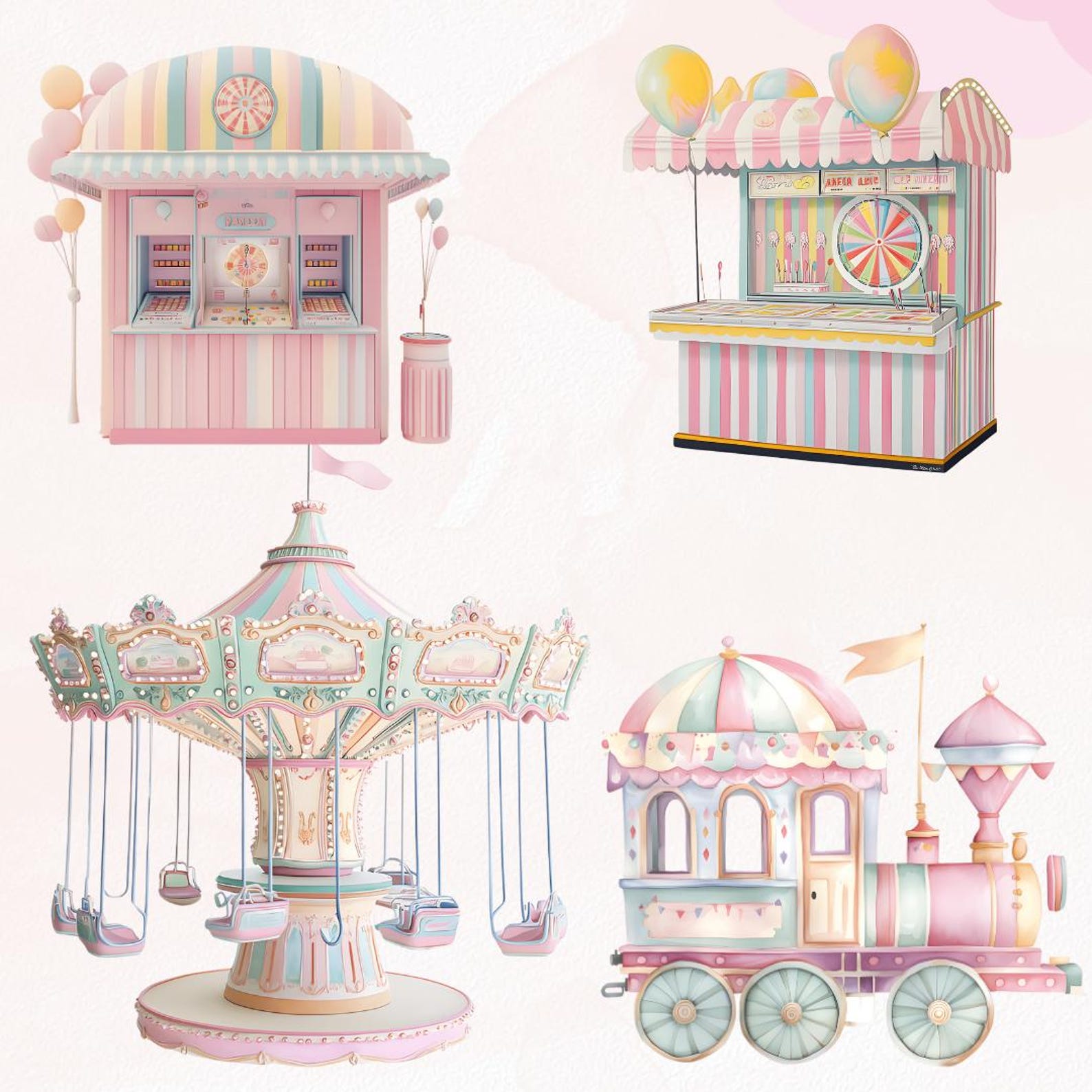 Pastel Carnival Png | Pastel Carnival Clipart | Carnival Clipart ...