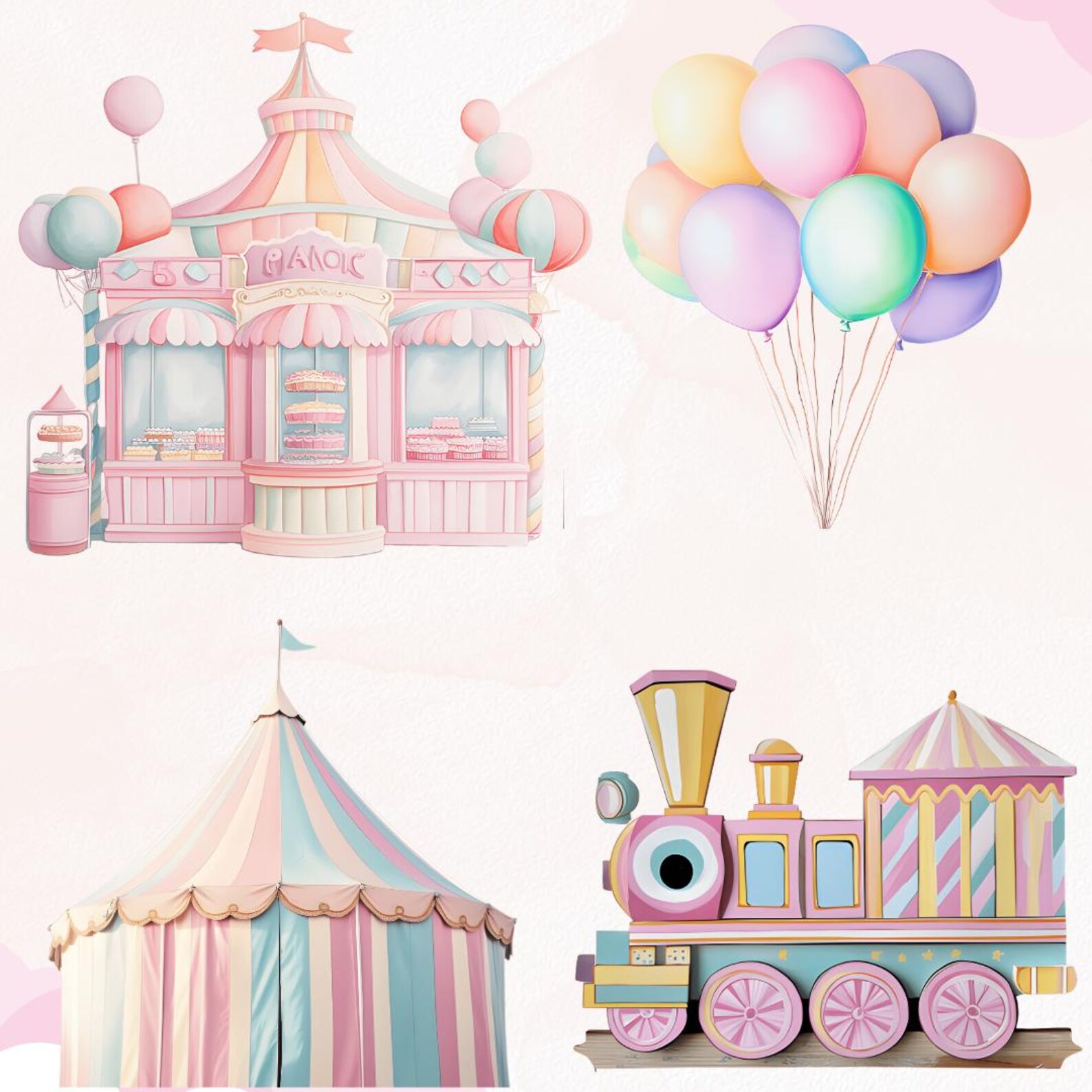 Pastel Carnival Png | Pastel Carnival Clipart | Carnival Clipart ...