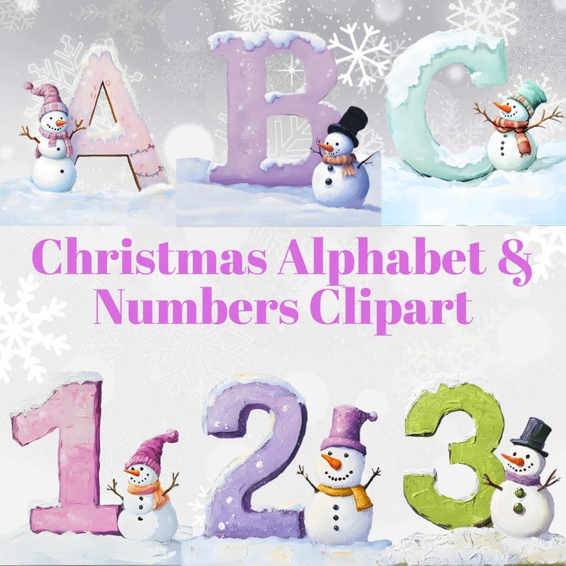 Pastel Alphabet Clipart Pastel Letters Clipart Pastel Christmas Clip ...