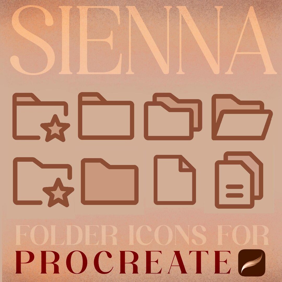Procreate Folders • 8 Folder Icons for Organizing and Labeling ...