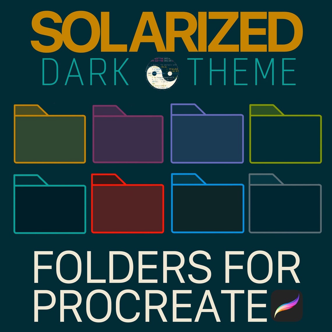 Procreate Folders • 8 Folder Icons for Organizing and Labeling ...