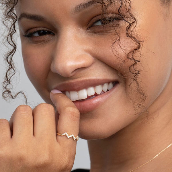 Zig Zag Ring - Etsy