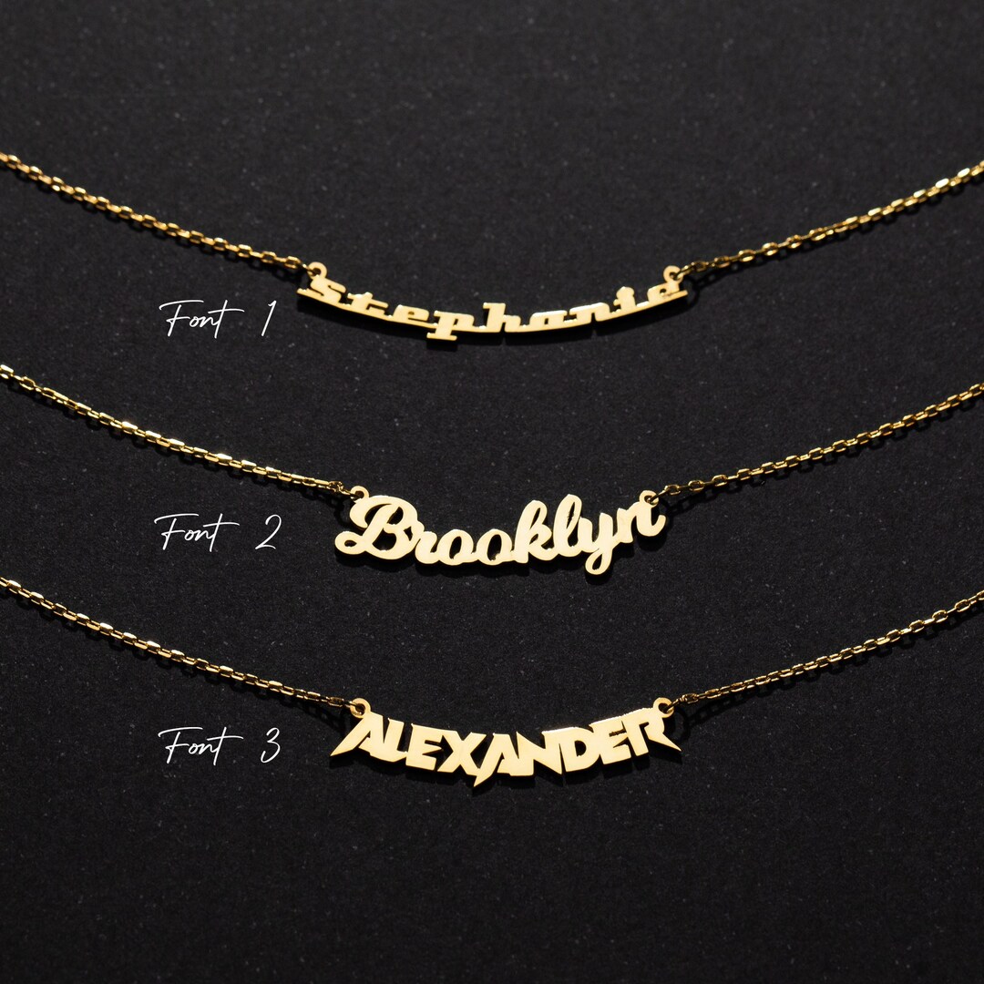 CUSTOM NAME NECKLACE, Name Jewelry, Custom Name Necklace , Name Plate ...