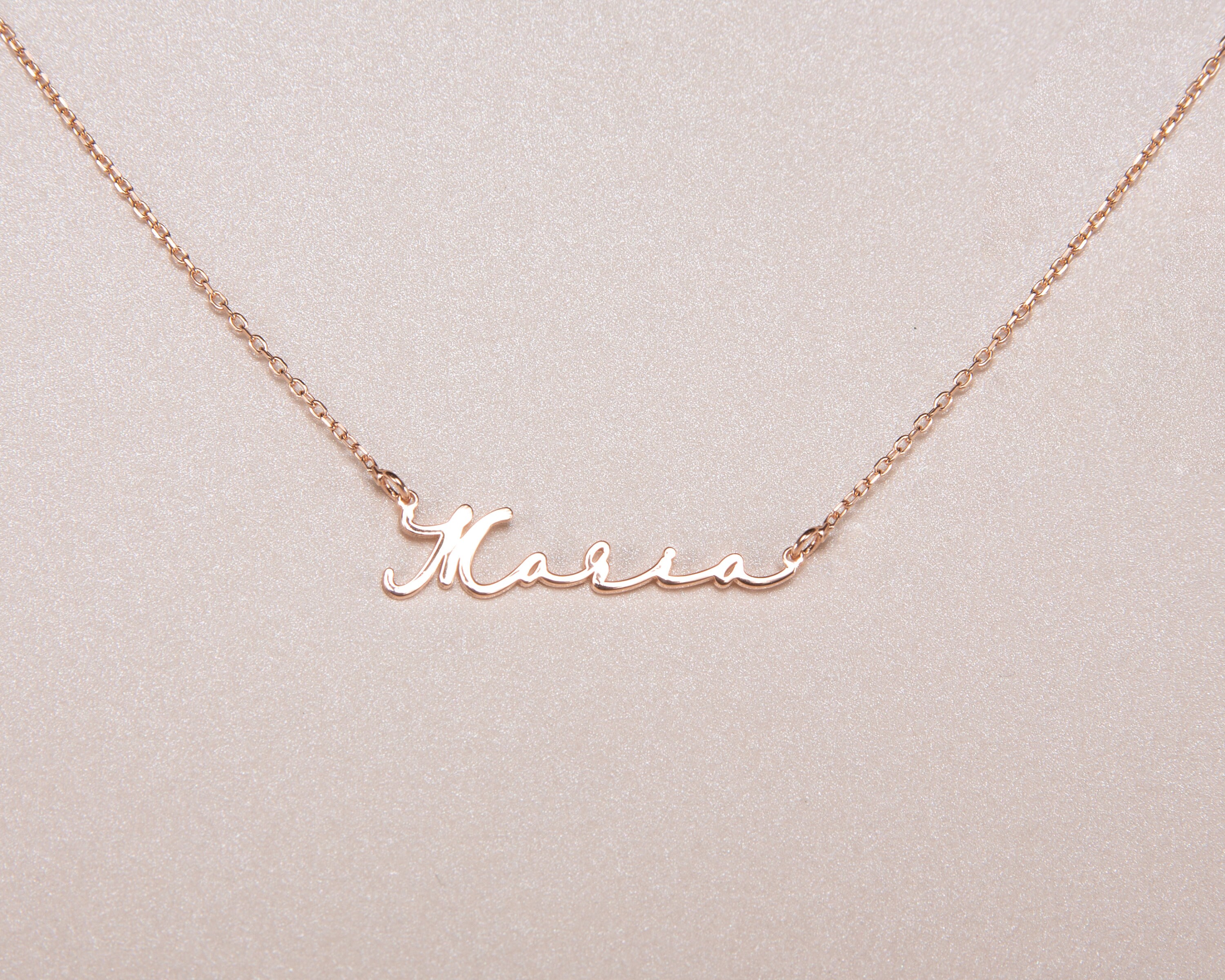 Actual Signature Necklace, Handwriting Necklace, Personalized Gifts ...