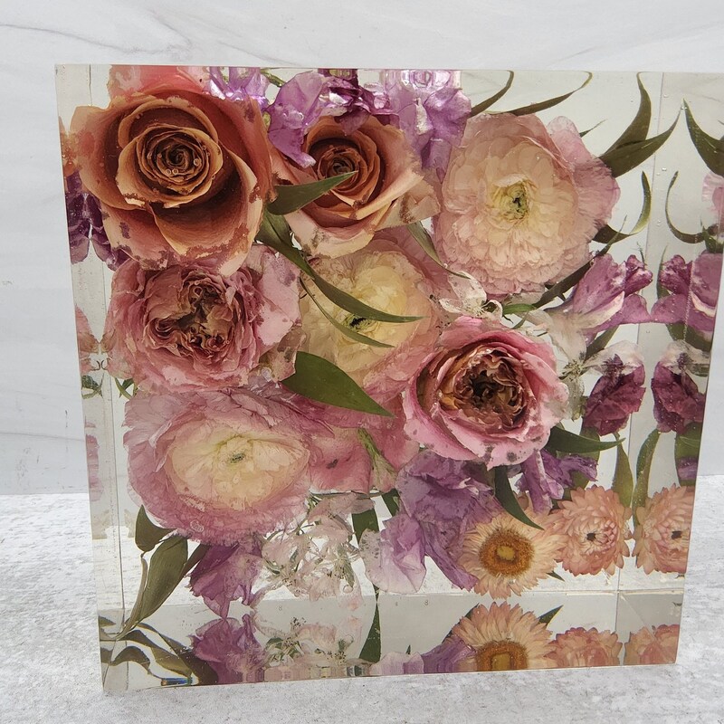 Wood Block Flower - Etsy