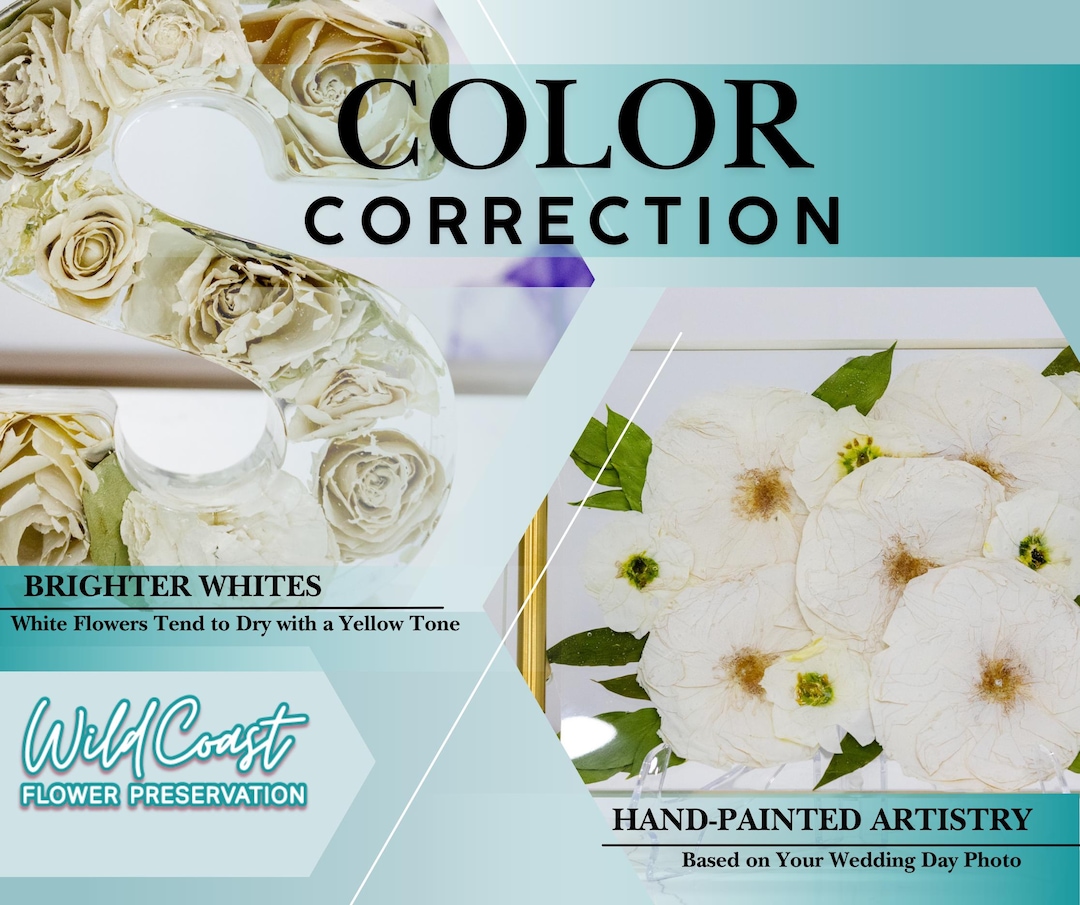 Wedding Bouquet Preservation Color Correction Service Wedding Flower ...