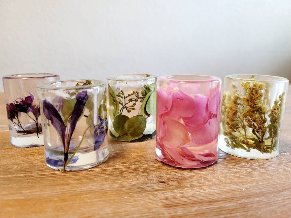 Preserved Flower Shot Glass Bouquet Preservation Shot - Etsy