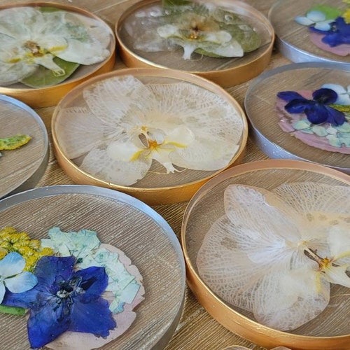 Custom Preserved Flower Coaster Wedding Bouquet Preservation - Etsy