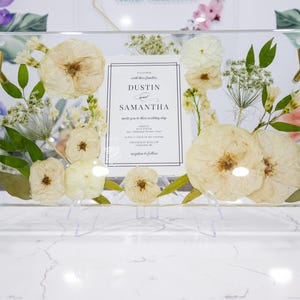 Memorial Flower Preservation Display Pressed Funeral Flower Tray ...