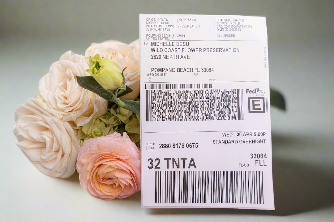 Prepaid Shipping Label Easy Overnight Shipping Label for Sending Fresh ...